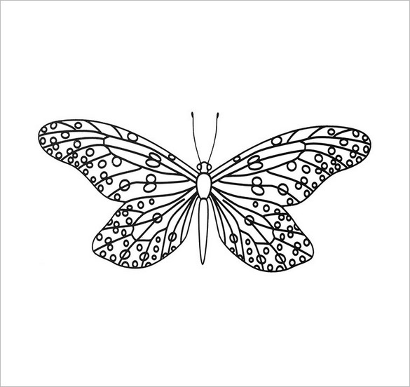 28+ Butterfly Templates - Printable Crafts & Colouring Pages