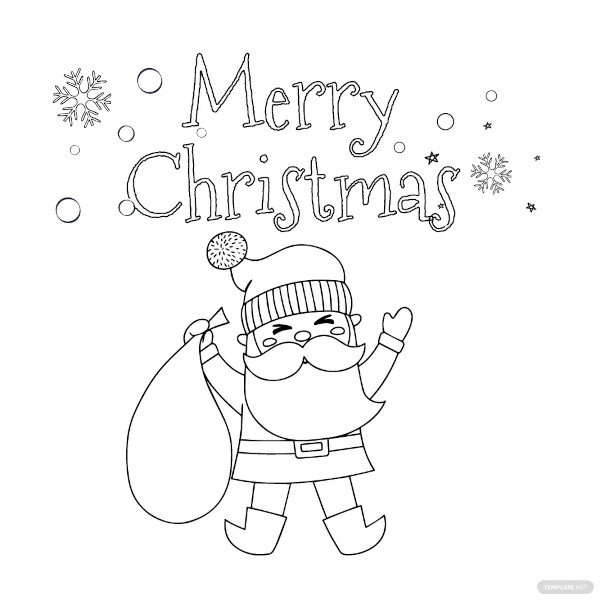 70+ Best Santa Templates Shapes, Crafts & Colouring Pages