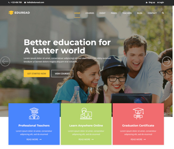 24+ Education HTML5 Themes & Templates