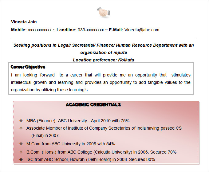 61+ Resume Objectives - PDF, DOC