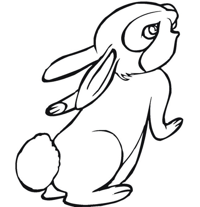 60+ Rabbit Shape Templates and Crafts & Colouring Pages