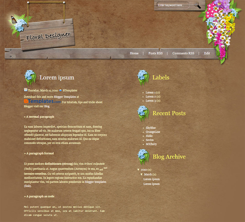 15+ Blog Templates & Themes for Designers