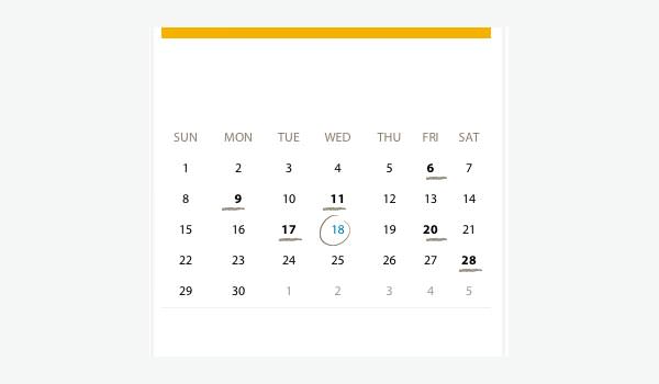 25+ HTML Calendar Templates - HTML, PSD, CSS