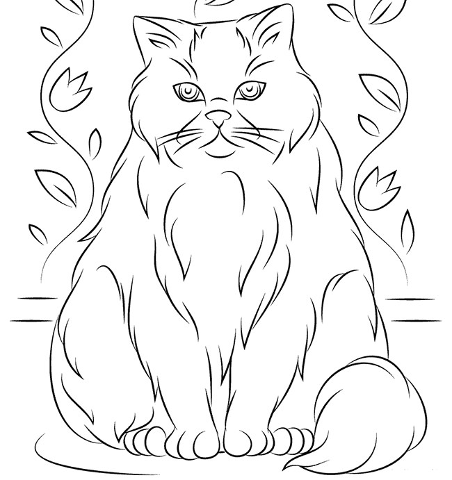 61+ Cat Shape Templates, Crafts And Colouring Pages