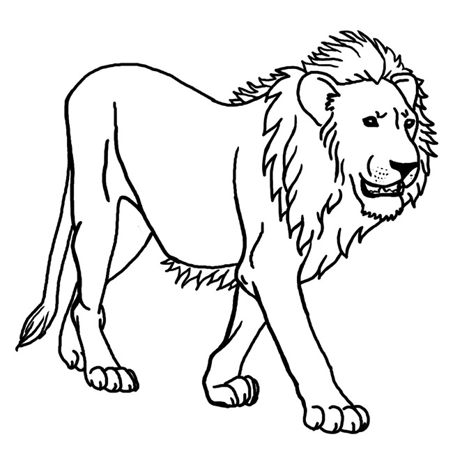 Lion Template - Animal Templates
