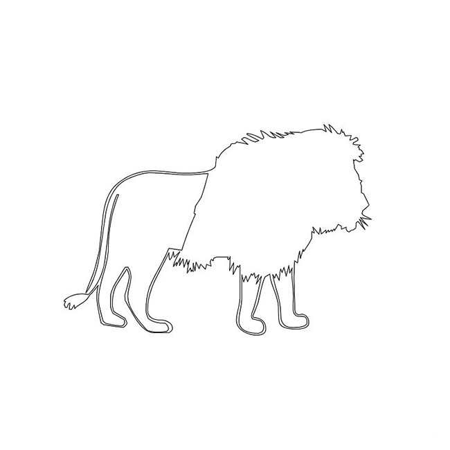 Lion Template - Animal Templates