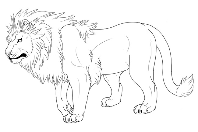 Lion Template - Animal Templates