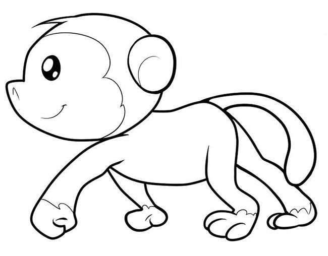 Monkey Template - Animal Templates