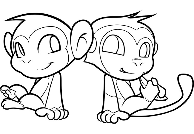 Monkey Template - Animal Templates