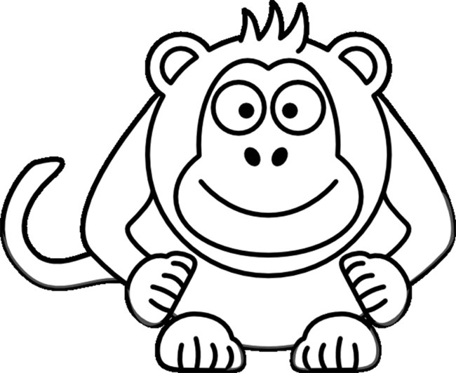 Monkey Template - Animal Templates