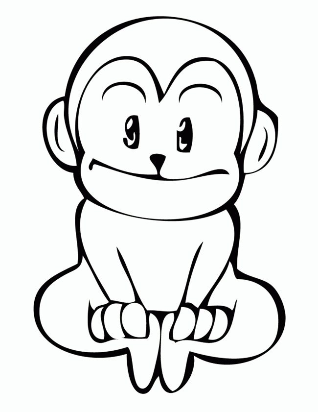 Monkey Template - Animal Templates