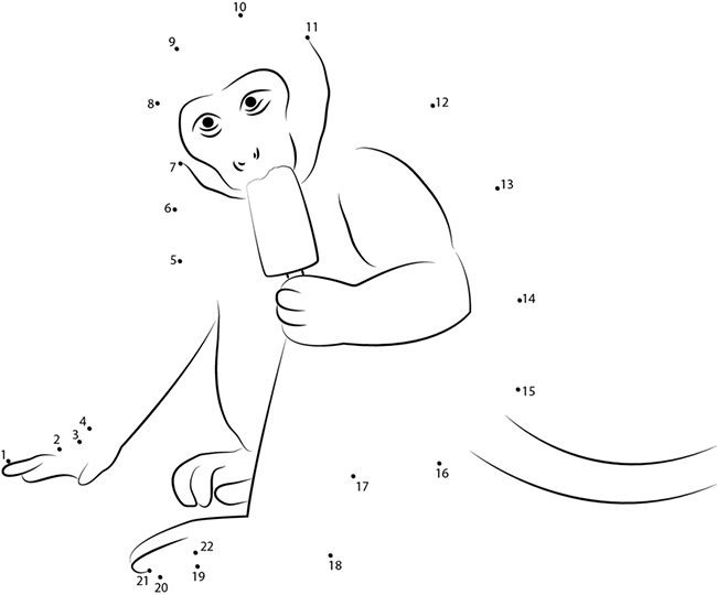 Monkey Template - Animal Templates