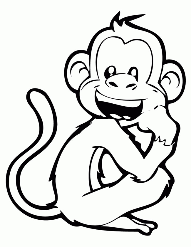 Monkey Template - Animal Templates