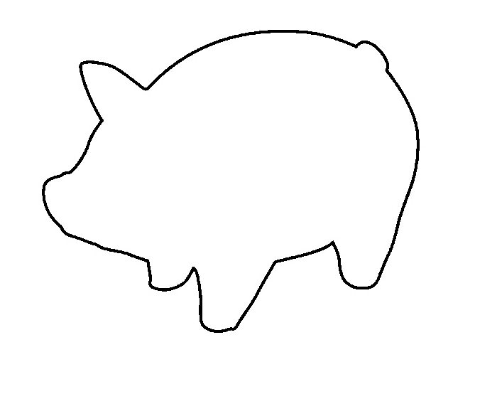 40+ Pig Shape Templates, Crafts And Colouring Pages