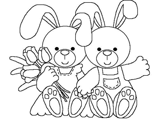 60+ Rabbit Shape Templates and Crafts & Colouring Pages