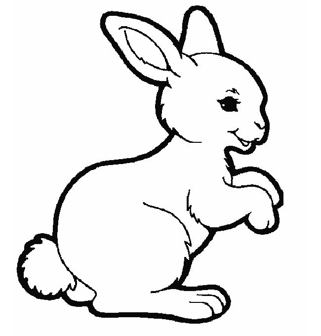 60+ Rabbit Shape Templates and Crafts & Colouring Pages
