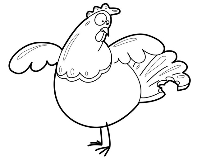 Chicken Template - Animal Templates