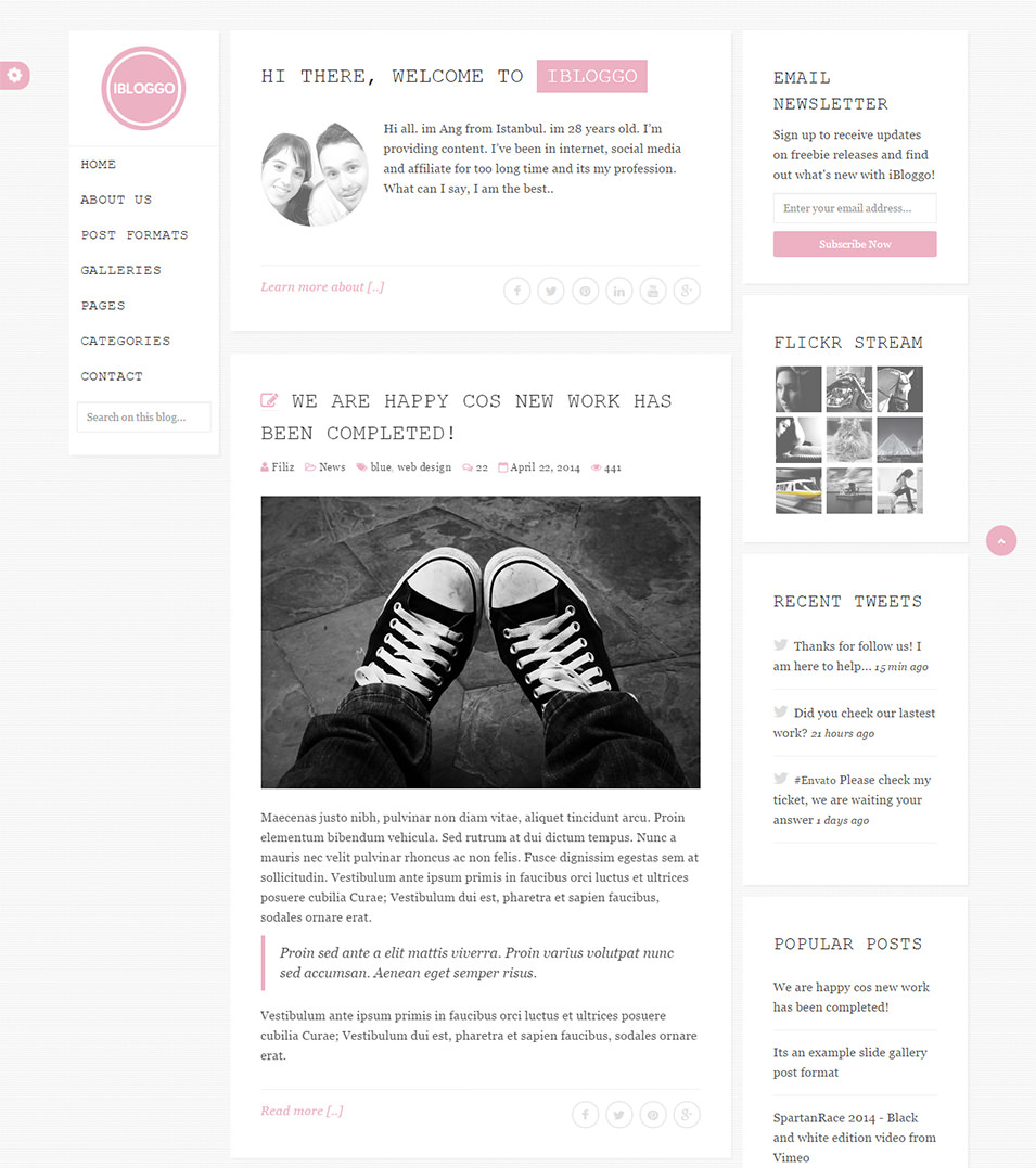 15+ Blog Templates & Themes for Designers