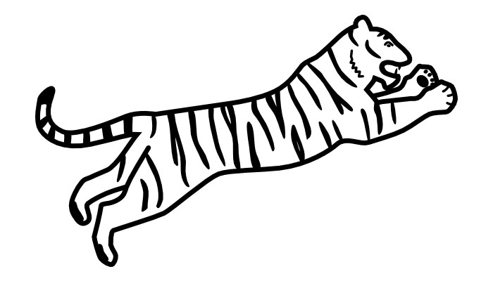 79+ Tiger Shape Templates, Crafts & Colouring Pages