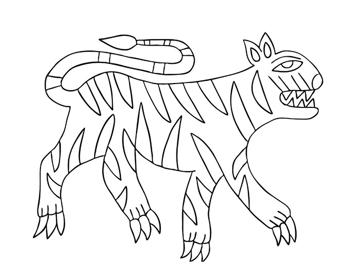 79+ Tiger Shape Templates, Crafts & Colouring Pages