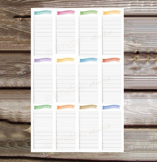 45+ Birthday Calendar Templates - PSD, PDF, Excel