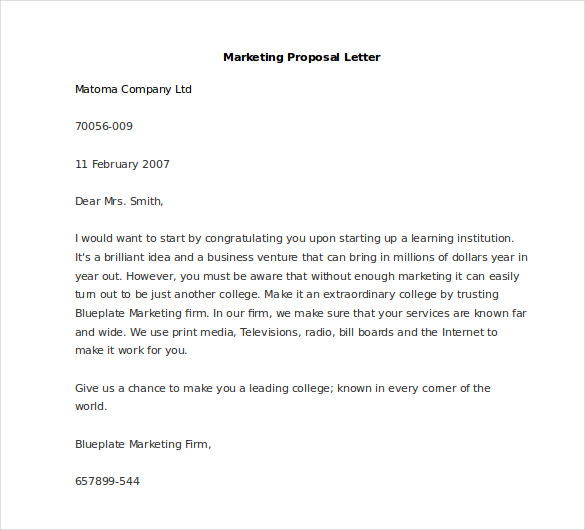 Marketing Letter Template - 44+ Word, Excel PDF Documents Download