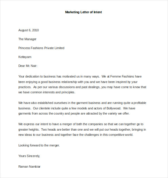 Marketing Letter Template - 44+ Word, Excel PDF Documents Download