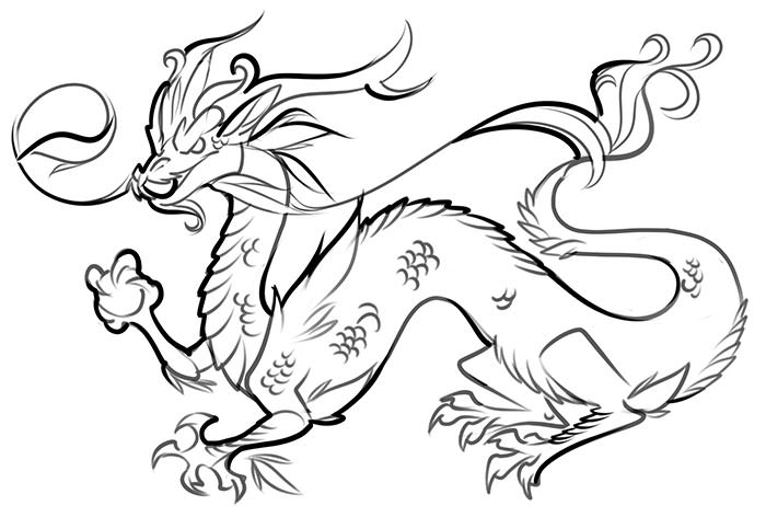 Dragon Template - Animal Templates