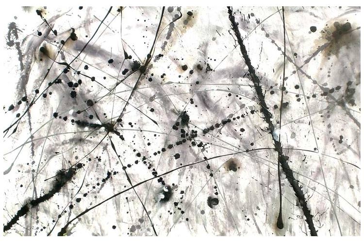 Black and White Abstract Painting - Abstract Painting