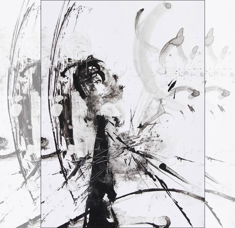 Black and White Abstract Painting - Abstract Painting