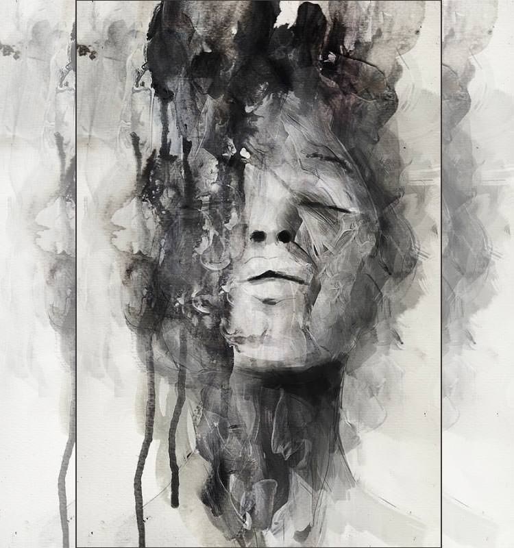 Black and White Abstract Painting - Abstract Painting