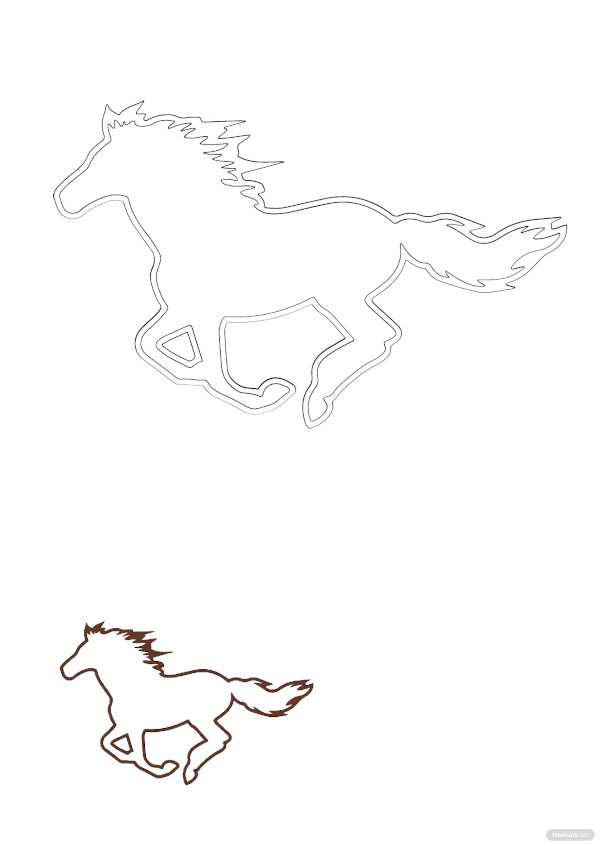 Horse Template - Animal Templates