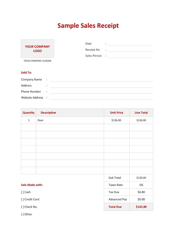 41+ Payment Receipt Templates - DOC, PDF