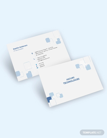 35+ Information Technology Business Card Templates in Word, AI, PSD