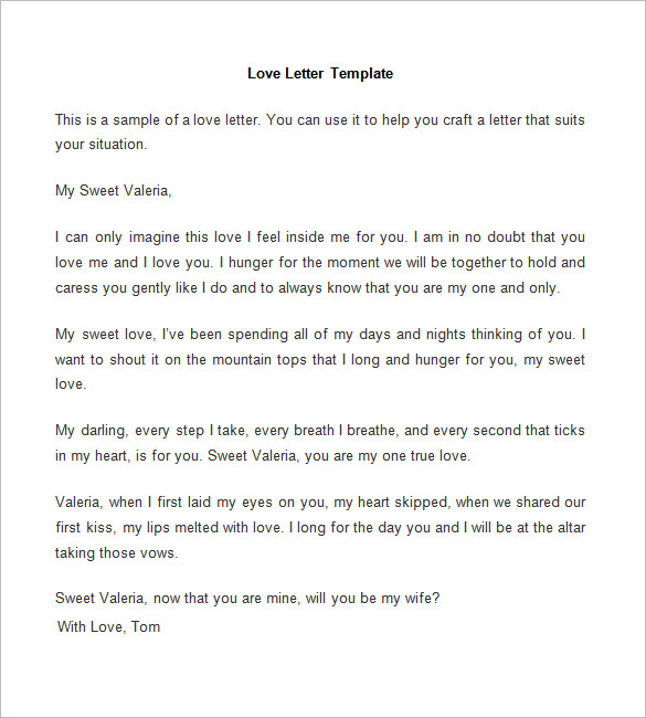 56+ Love Letter Templates - PDF, DOC