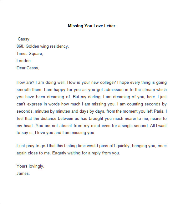 56+ Love Letter Templates - PDF, DOC