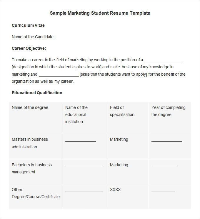 Media Resume Template – 31+ Free Samples, Examples, Format Download!