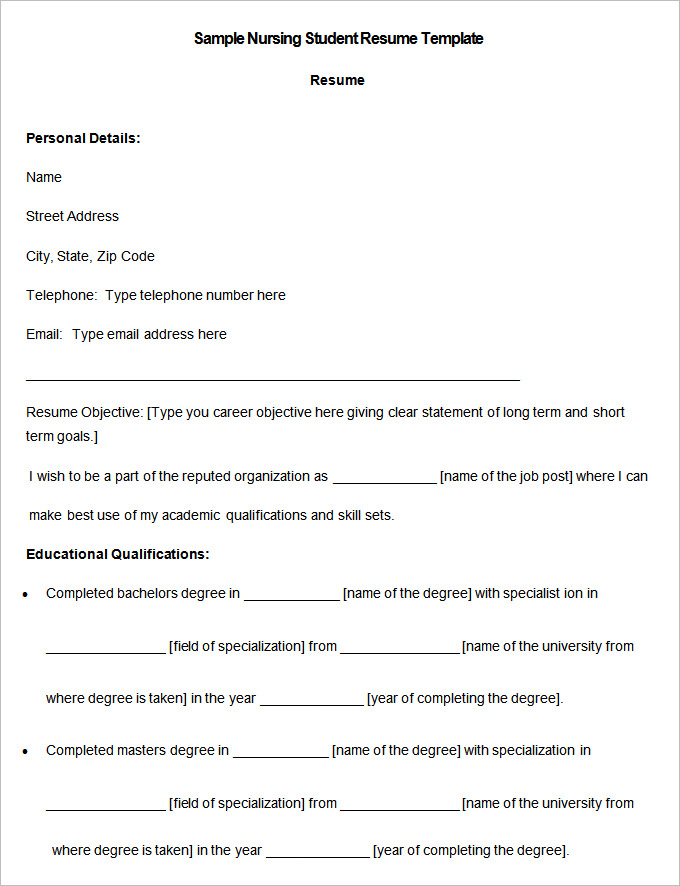 Nursing Resume Template 10 Free Samples Examples Format Download 