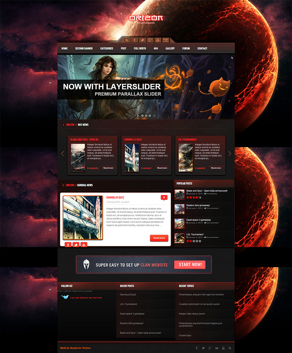 30 Best Gaming WordPress Templates & Themes | Free & Premium Templates