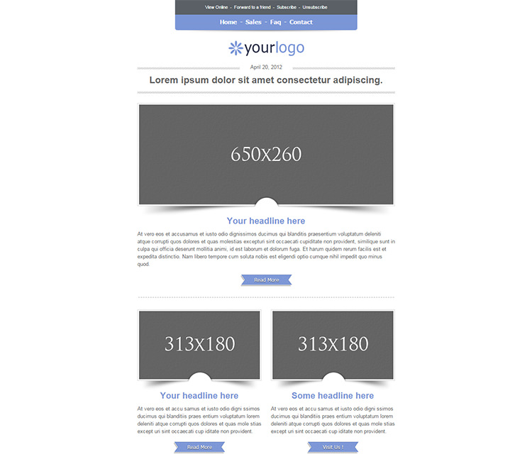 20 Simple HTML Email Templates