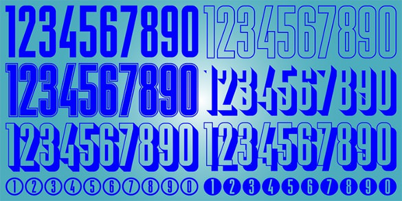 30+ Number Fonts - TTF, OTF