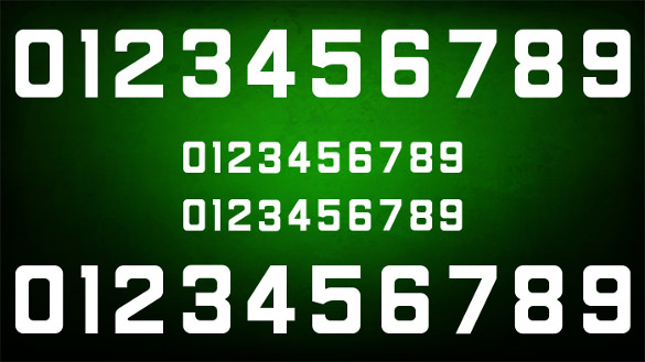 30+ Number Fonts - TTF, OTF