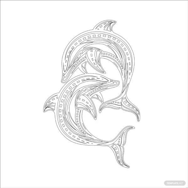 Dolphin Template - Animal Templates