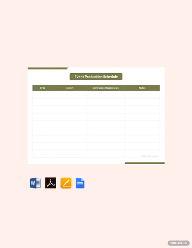 Free 27+ Event Schedule Templates - Word, Excel, PDF