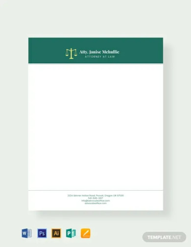 18+ Attorney Letterhead Templates - Word, PDF