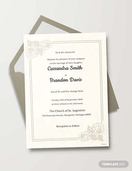 35+ Traditional Wedding Invitations - PSD