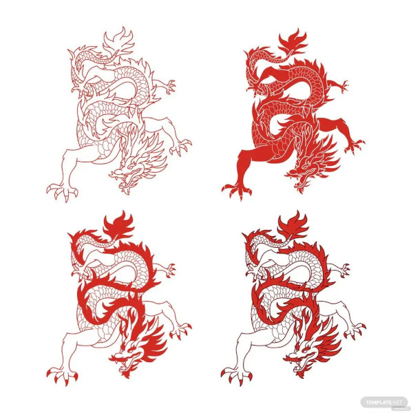 Dragon Template - Animal Templates