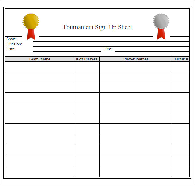61+ Sign Up Sheets