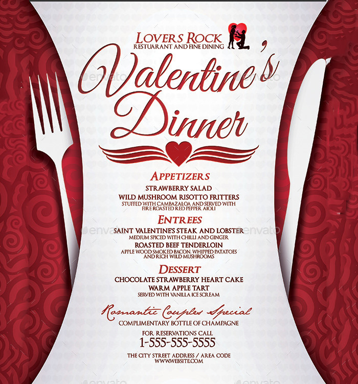 Valentines Menu 47 Free Templates In PSD EPS Format Download 