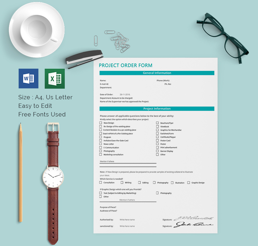 Work Order Template - 23+ Free Word, Excel, PDF Document Download ...